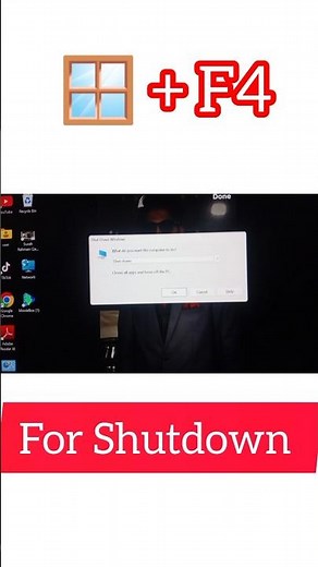 Windows + F4 Shortcut Key | Close Active Window in Windows #shorts #ytshorts #shortsfeed #dj