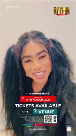 Makoma Live Concert in Johannesburg on March 14th