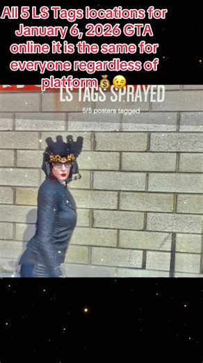 All LS Tags locations for January 6, 2026 GTA online it is the same for everyone regardless of platform💰😉 #gta #gtaonline #gtav #gta5 #gta5online