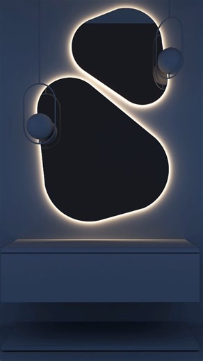 Chahoud | 3D e Render on Instagram: "⚠️ LED strip lighting on an ORGANIC SHAPED MIRROR - step by step! 🔥 Want to learn how to create amazing renders and animations? Highlight is 30% OFF (LINK IN BIO)! #sketchup #vray #archviz #chahoudcursos"