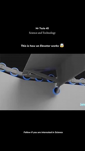Elevator work 🤯 #reelsfbシ #physics #sciencefacts #StarsEverywhere | Mr Tesla Physics