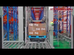 Automated Storage Retrieval System (ASRS) Four-way shuttle system + AGV Transferring