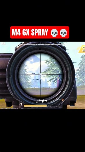 ☠️ M4 + 6X SPRAY 💀 BEST SENSITIVITY | #bgmi #sensitivity