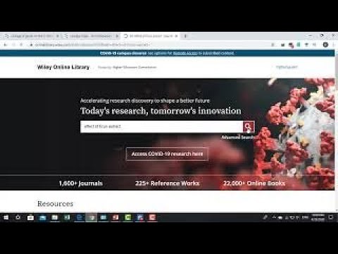 Wiley Online Library | Scientific Research Articles, Journals