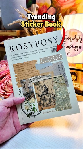 39K views · 679 reactions | 鹿 Trending na Sticker Book - ROSYPOSY  Perfect sa vintage and retro journalling!  #sticker #journal #journaling #stickerbook #rosyposy | Genelyn Sandaga | Facebook