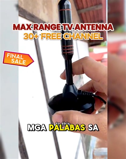 HDTV Antenna gives you free entertainment kahit walang internet. Plug in, scan, at mag enjoy sa Malinaw at Maraming Channel 📺 😍 ✔️ 30 free channels ✔️ Clear HD picture ✔️ No monthly fee ✔️ No WiFi required ✔️ Strong signal coverage ✔️ Works indoors or outdoors ✔️ Easy plug-and-play ✔️ Matibay at weather-resistant ✔️ Fits small spaces ✔️ Perfect for home & boarding rooms 📦 Free Shipping 💸 Cash on Delivery 🔥 60% OFF Christmas Promo 👉 Order Now: https://www.homesavertv.online/MaxRangeTV | Max