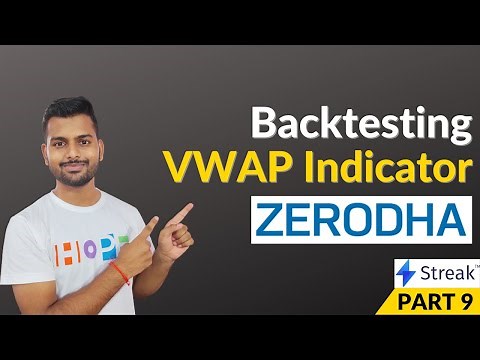 Backtesting vwap indicator strategy | Chart to backtest feature on zerodha