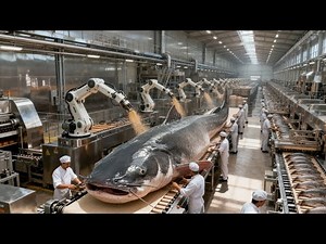 (Full Process) Inside the Catfish Filleting Workshop – How Million-Dollar Frozen Fish Are Packed.