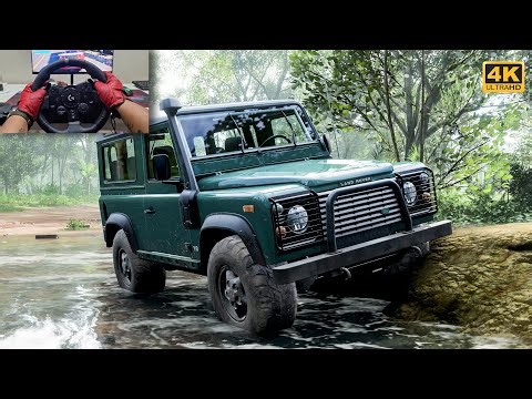 Land Rover Defender 90 - Forza Horizon 5 | Logitech G923 Steering Wheel [4K]