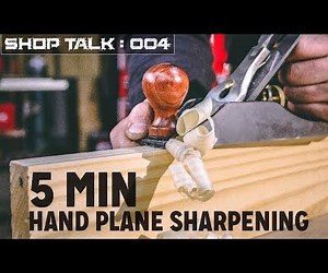 5 Minute Hand Plane Sharpening | Woodworking Tool Tip