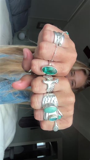 made it home !! #fyp #foryoupage #rings #sterlingsilver #turquoise | ring