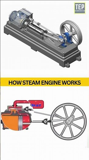 How Steam Engine Works, #3d #automobile #mechanic #engineering