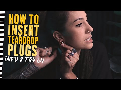 How to Insert Teardrop Plugs (Info & Try On) | UrbanBodyJewelry.com
