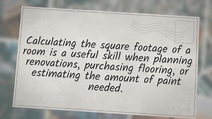 How to calculate square feet of a room?