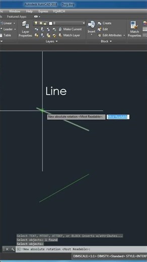 Autocad Tips | Text Rotate with Object Reference | #autocad #shortsfeed #shorts #architecture