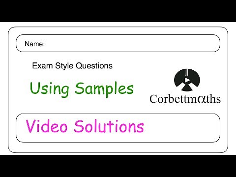Using Samples Answers - Corbettmaths