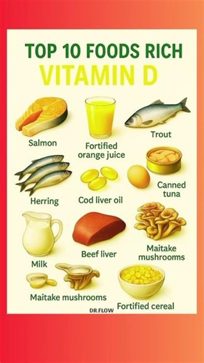 TOP 10 FOODS RICH IN VITAMIN D