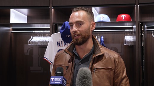 Brandon Nimmo Discusses Becoming a Texas Ranger, Choosing Number 24 to Play for Texas Rangers | Fanatics View