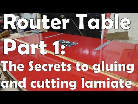 Sticking Laminate or Formica to MDF or Ply #howtowwodworking #woodwork #DIY