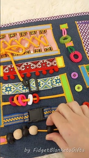 Dementia Fidget Apron | Alzheimers Activity Quilt | Sensory Blanket for Adults