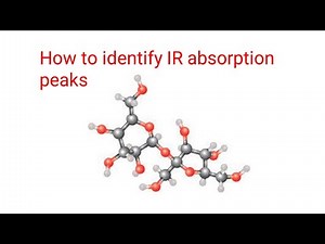 How to identify IR absorption peaks