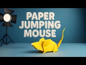 How to Make a Paper Jumping Mouse | Easy Origami Craft Idea