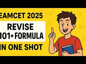 EAMCET 2025 REVISE 101+ FORMULAS IN ONE SHOT( PART 1)