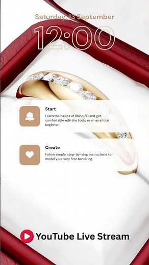 LIVE Jewelry Design: Rhino 3D Tutorial + Q&A for Beginners