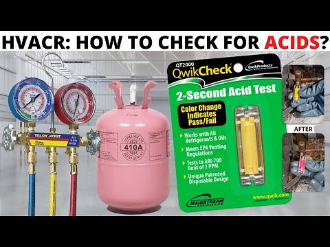 HVACR: QwikCheck Acid Test Kit (2 Second Acid Test) Check For Acids In Any AC Or Refrigeration Unit