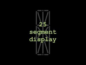 25 segment display