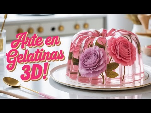“Gelatinas Creativas 3D: Aprende la Técnica que Sorprende a Todos 🍮✨”