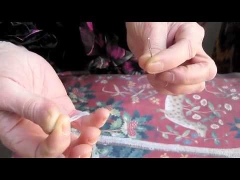 How to thread a needlepoint needle