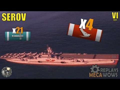 Serov 4 Kills & 86k Damage | World of Warships Gameplay