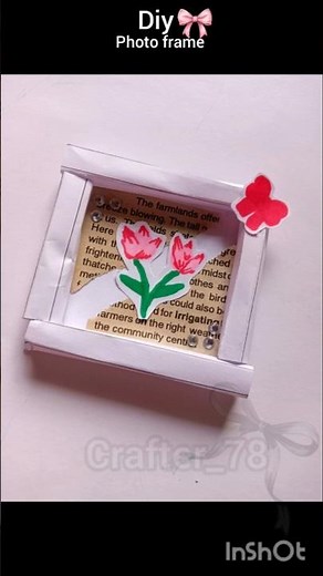 #diy photo frame with paper 💗✨||paper craft ideas ||#craftideas #papercraft #artscraft #artandcraft