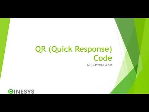 GST E-Invoice - QR Code