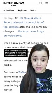 1.7K views | College students took to TikTok to share their feelings about the new ranking system. | In The Know | Facebook