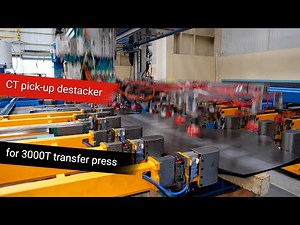 CT pick-up destacker for 3000T transfer press