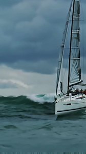 "Racing into the storm! 🌊⛵ This sleek cat-ketch slices through towering waves with unstoppable force — wind, spray, and pure adrenaline in every second. #CatKetch #SailingAdventure #EpicWaves #StormAtSea #OceanDrama #SailingLife #MaritimeThrill #HighSeas #AdventureOnDeck #CinematicSailing" | Love Sailing