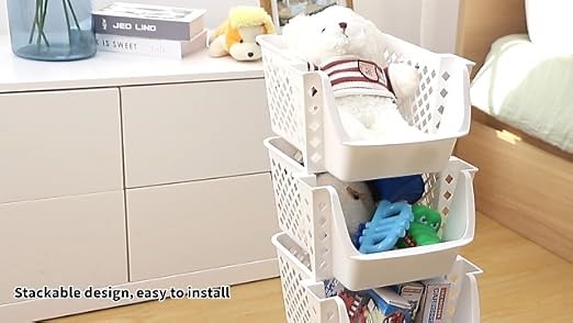 Stackable Storage Organizer Bins
