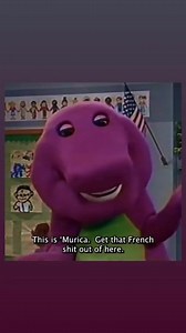 Barney hates french! Follow 👉 @the_humor_plug . . . . . . . . . . . . . DM for credit or removal request (no copyright intended) ⁣⁣⁣⁣⁣⁣⁣⁣⁣⁣⁣⁣⁣⁣⁣ ©️ All rights and credits reserved to the respective owner(s) 🎥 dontaskwhyxx6(TT) #explorepage #barneythedinosaur #thehumorplug #laugh #fyp #fbreels #kidsshow #funny #viral #trending #trendingnow #followus #comedy #dankmemes #french #trendingreels #barney #edits #lmfao #voiceover #memepage #memes #viralreels #reelsinstagram #explore #fypシ #voiceovers 