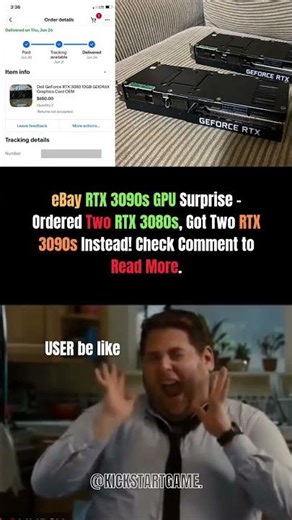 2x RTX 3090s Instead of 3080s – eBay Surprise!
