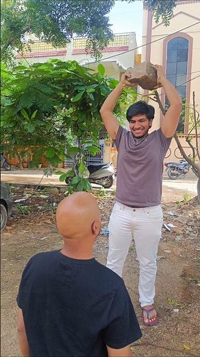 👉 What Happens? if rock falls on your head #minivlog #fun #dailyvlog #rock