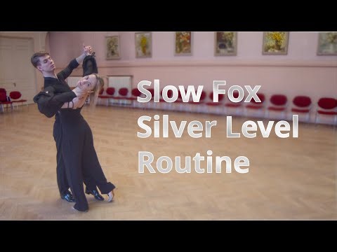 Slow Foxtrot Silver Level Choreography | Top Spin, Reverse Wave