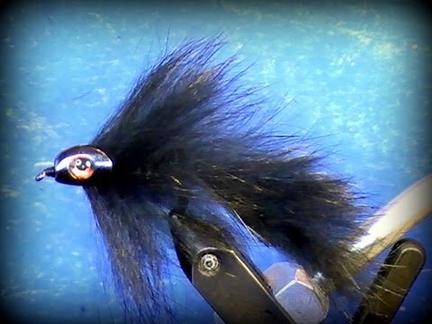 Fly Tying: Black Bunny Leech w/ Fish Skull