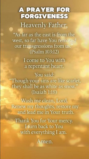 A Powerful Prayer for Forgiveness & Repentance #prayerforforgiveness