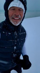 2M views · 61K reactions | RARE #florida Gulf winter storm brings out the 'n "kid at heart” in me! Making a Snow Angel on the beach here in #PanamaCityBeach AccuWeather | Greg SC | Facebook