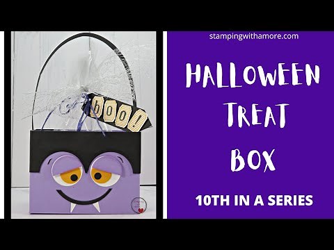 How to Make a Cute Dracula Halloween Treat Box (This Box is the 10th Character Box in a Series)