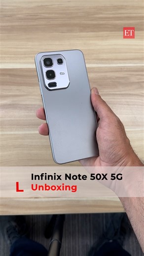 9K views · 26 reactions | Infinix Note 50X 5G is here, a budget device, this phone features, starts at Rs.11,499. Specs: ➥ IP64 Rating ➥ 5500 mAh Battery ➥ 6.6-inch IPS LCD Display ➥ Android 15 #infinix #infinixnote50 #android15 #unboxing #asmr | The Economic Times | Facebook