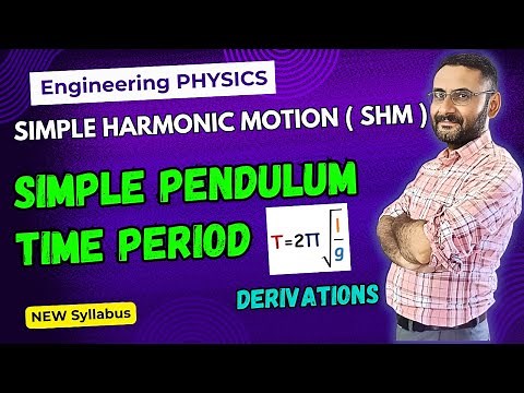 Simple Pendulum Time Period Equation Derivation | Simple Harmonic Motion (SHM) | Btech | Bsc | NEET