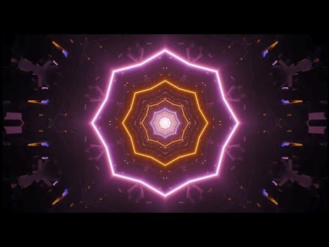 Neon Tunnel Loop | Color Changing Infinity Tunnel Background | Loop Overlay Full HD